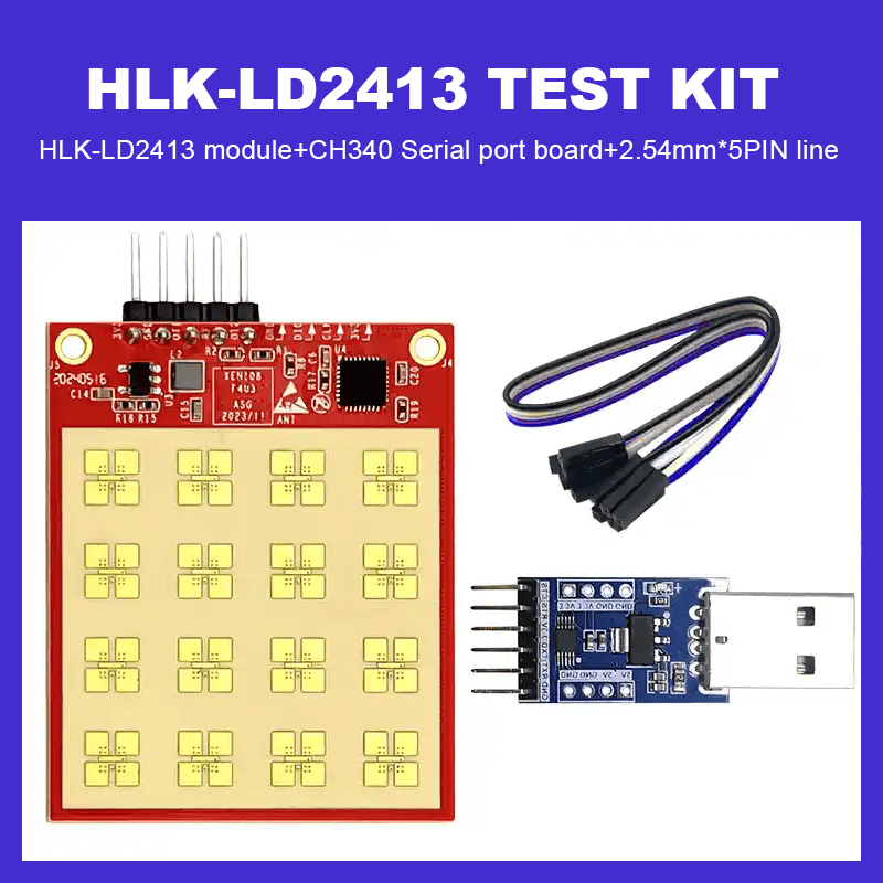 Hi-link 24G liquid level detection radar sensor module LD2413 no-touch high-precision ranging ...