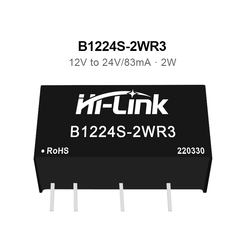 12V to 24V 2W 83mA DC to DC Isolation Voltage 1500VDC Power Module ...