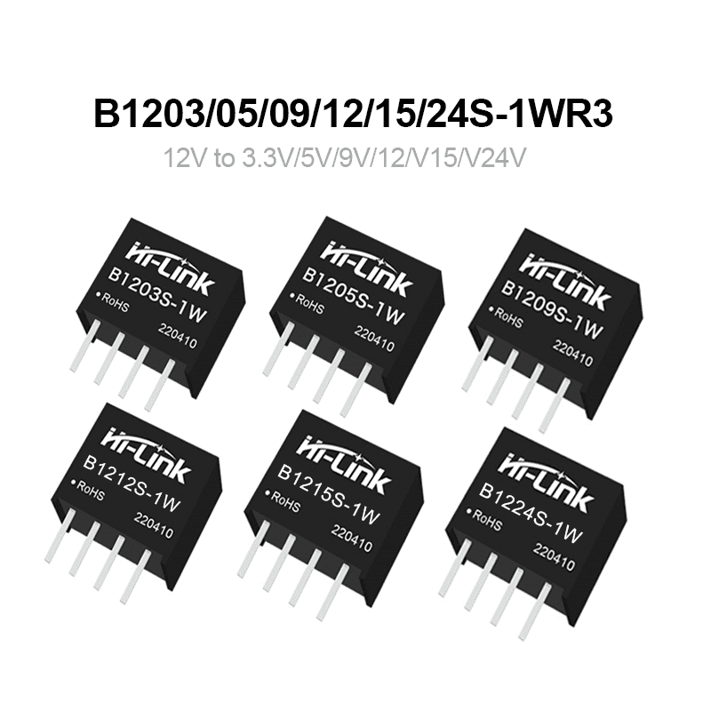 B1205S/B1203S/B1209S/B1212S/B1215S/B1214S-1WR3 12V to 3.3V/5V/12V/15V ...