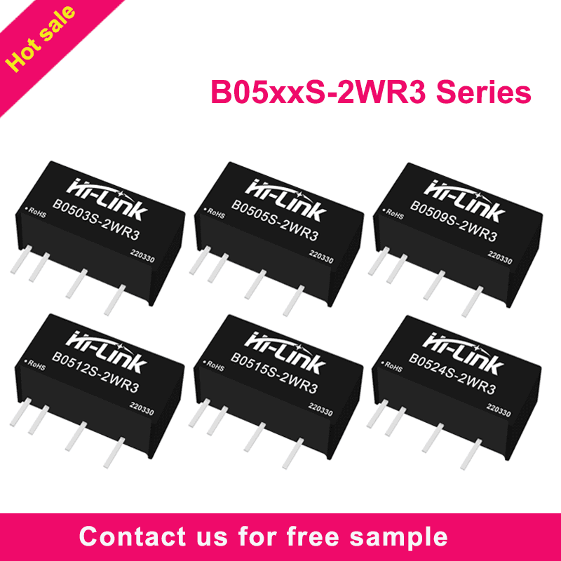 B0505S-2WR3 B0503S/B0509S/B0512S/B0524S-2WR3 DC to DC 5V to 5V/3.3V/9V ...