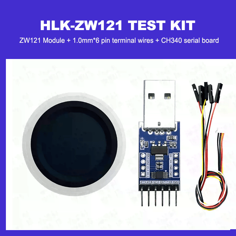 Hi-link fingerprint recognition module ZW121 low-power finger detection ...