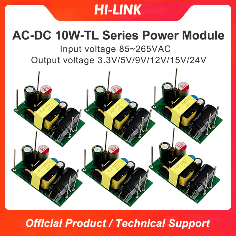 Ultra small AC/DC 10W 220V to 5V/9V/12V/15V/24V step down mini power switch power converter ...